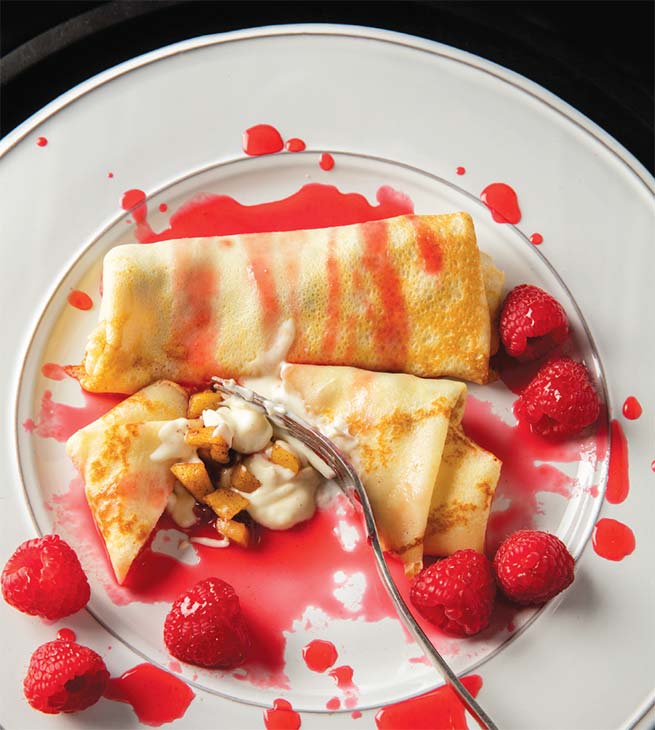Garden Café’s Apple-Raisin Blinis - Edible Dallas and Fort Worth