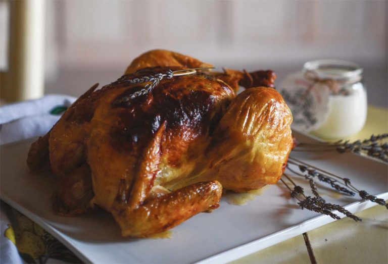 Lavender Roast Chicken - Edible Dallas and Fort Worth