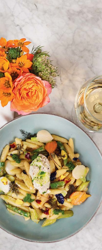 Spring Garlic Cavatelli with Dukkah Spiced Ricotta, Verjus Beurre Blanc ...